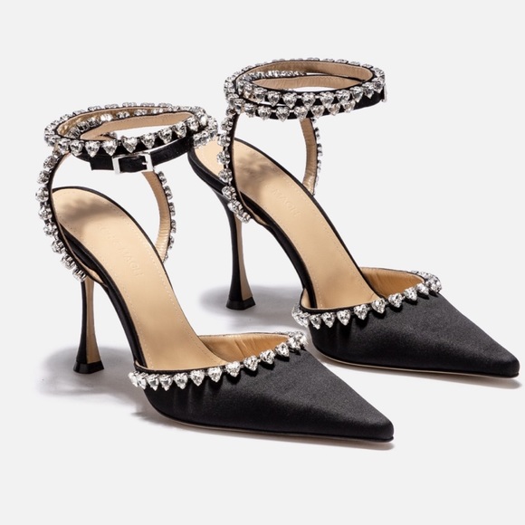 MACH & MACH | Shoes | Mach Mach Crystal Heart High Heels Nwt | Poshmark